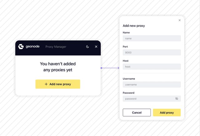 Geonode proxy manager chrome extension